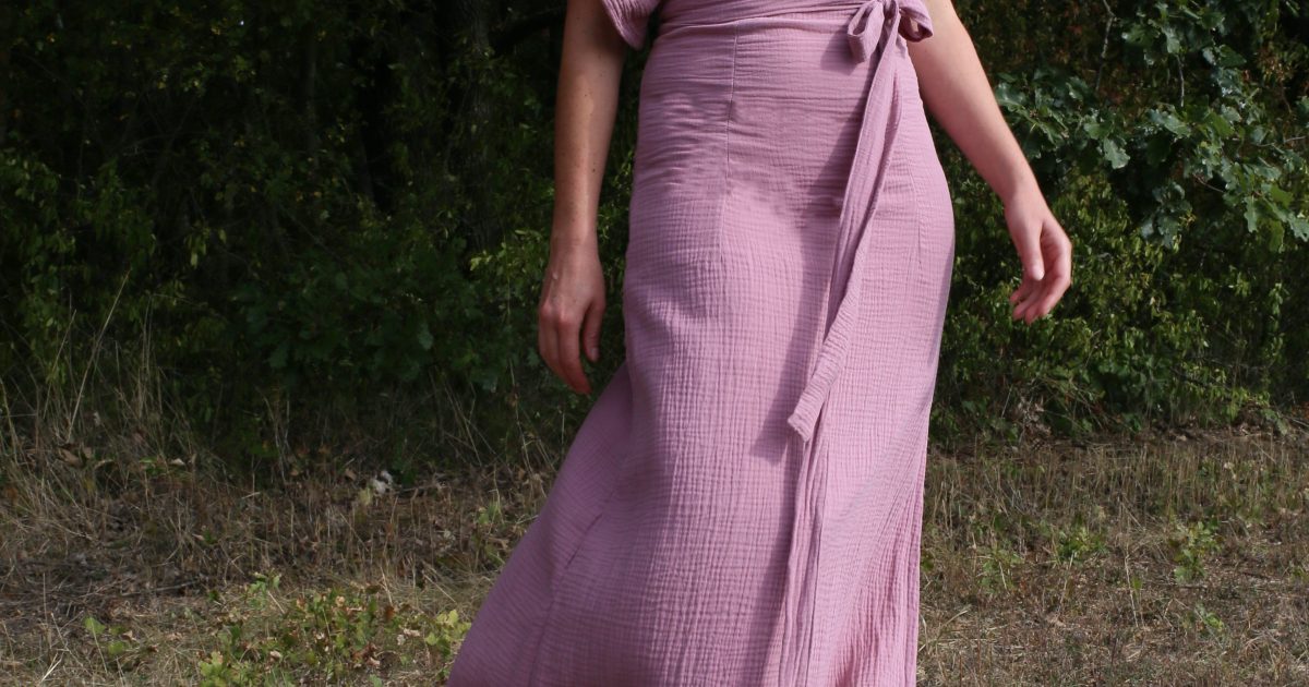 Mušelínové šaty Lada / Rose/Sand | UDRUMI